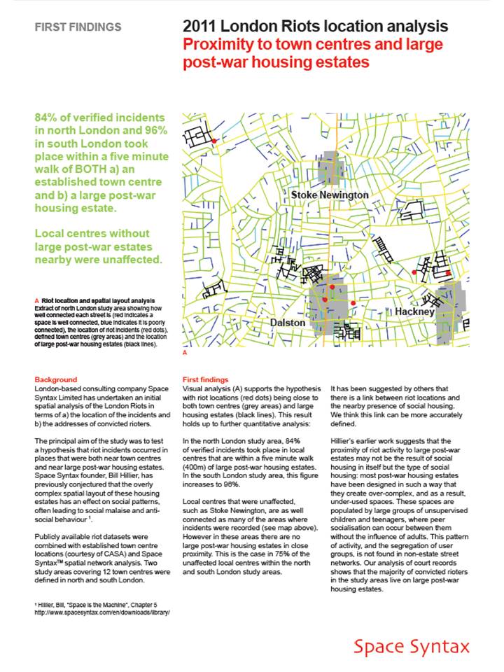 London Riots location analysis – first findings – Tim Stonor
